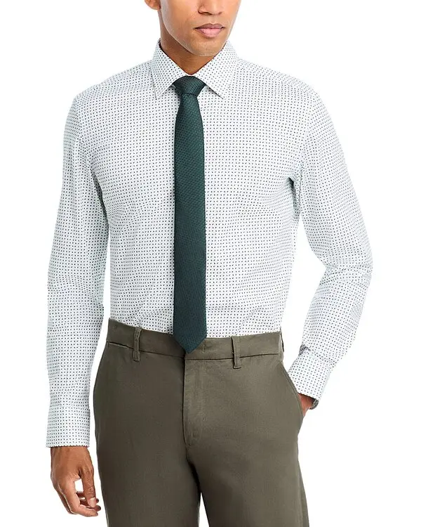 BOSS Kent Collar Slim Fit Dress Shirt - Light Pastel Green