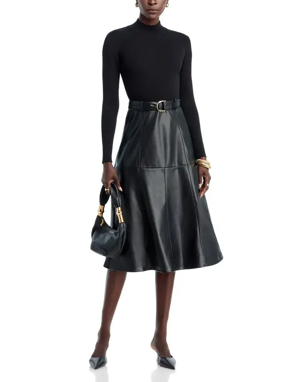 Elie Tahari The Miranda Mixed Media Dress
