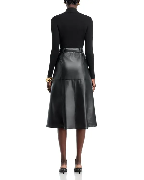 Elie Tahari The Miranda Mixed Media Dress
