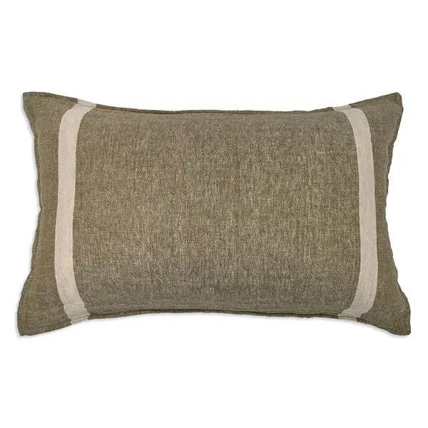 POM POM AT HOME Rory Linen King Sham - Moss/flax