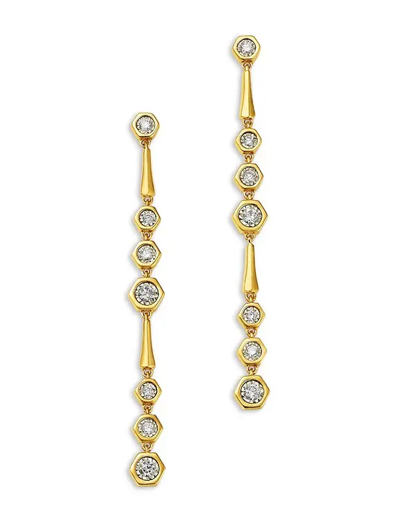 Bloomingdale'S 14k Diamond Drop Earrings - Yellow Gold