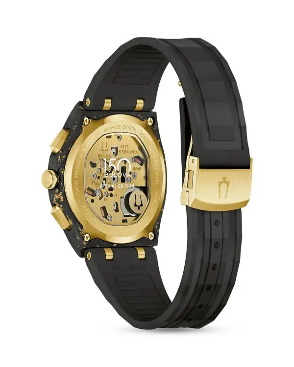 Bulova Special Edition 150th Anniversary Curv Sport Chronograph, 44mm - Black/black