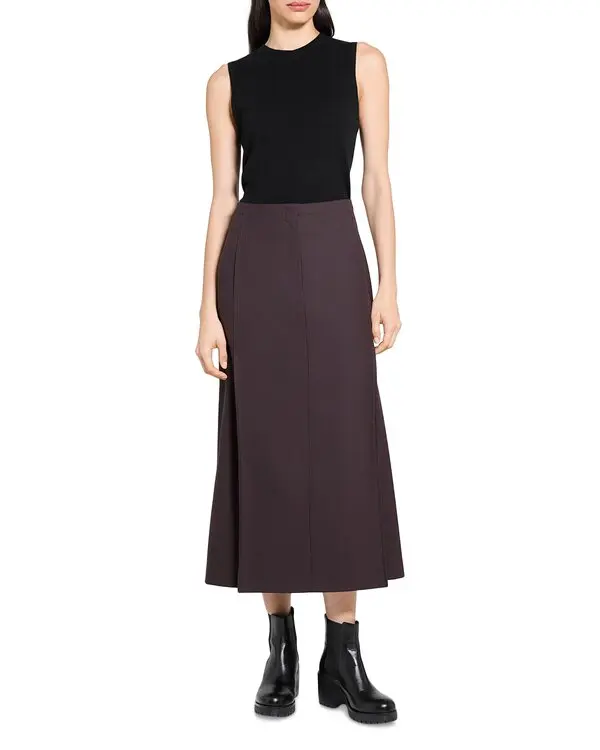 Theory Trouser Front Maxi Skirt