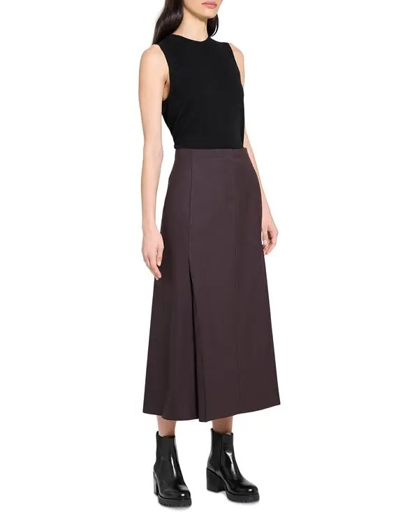 Theory Trouser Front Maxi Skirt