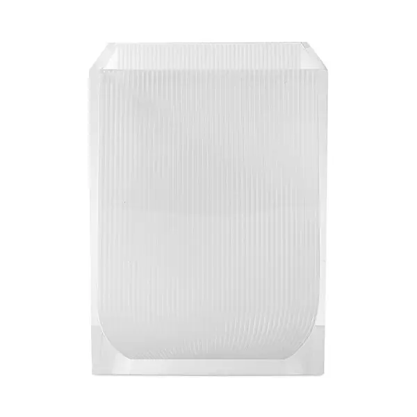 KASSATEX Camden Waste Basket Exclusive - White/clear