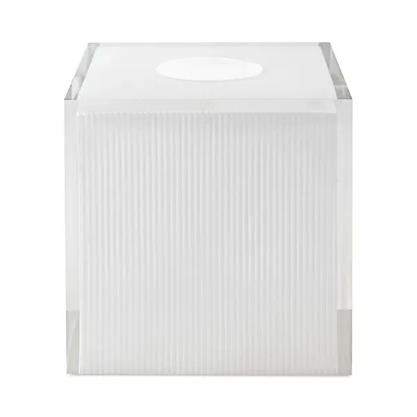 KASSATEX Camden Tissue Box Exclusive - White/clear