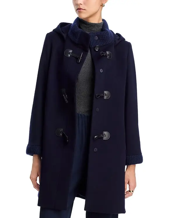 Cinzia Rocca Hooded Toggle Coat
