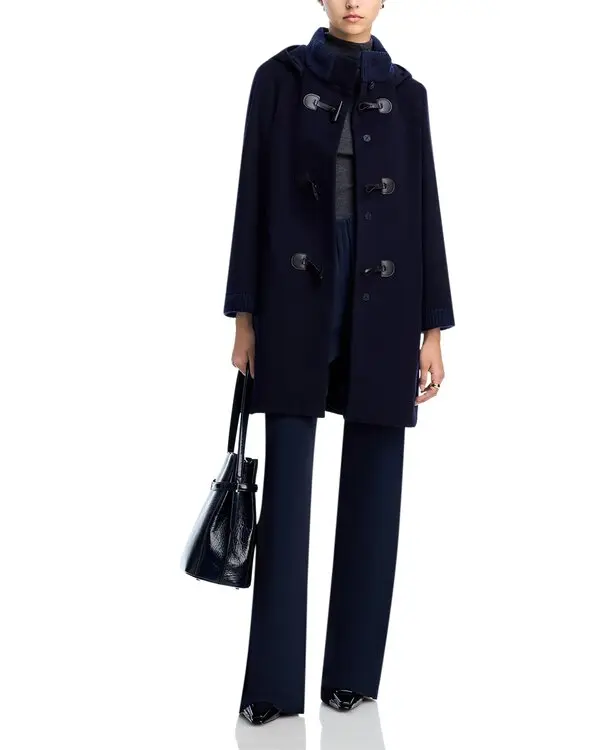 Cinzia Rocca Hooded Toggle Coat