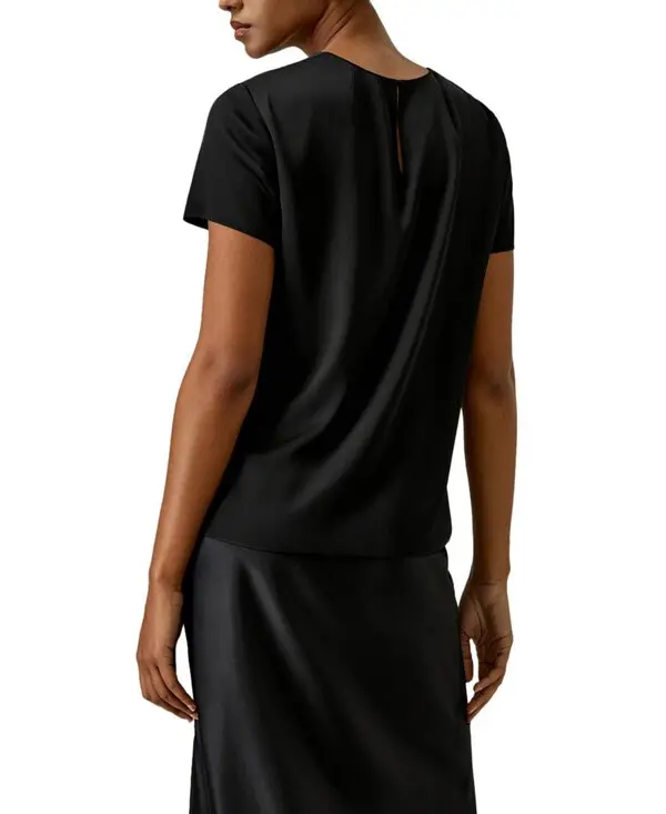 Lilysilk Basic Silk T-shirt - Black
