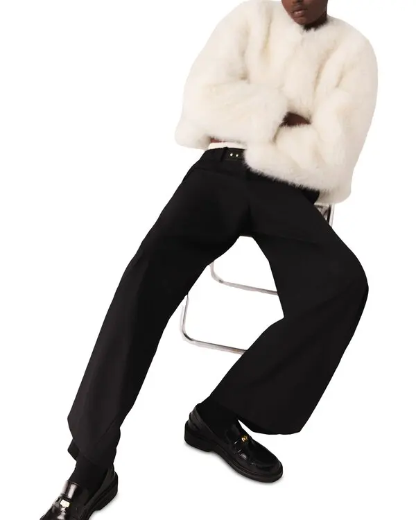 Maje Wide Leg Suit Trousers