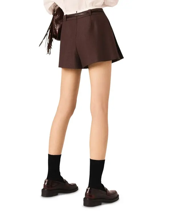 Maje Clover Belted Skort