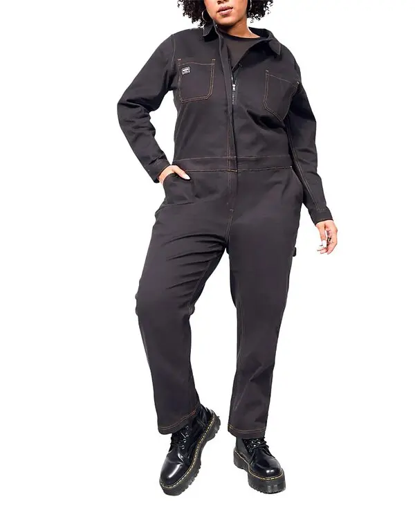 WILDFANG The Essential Long Sleeve Coverall - Black