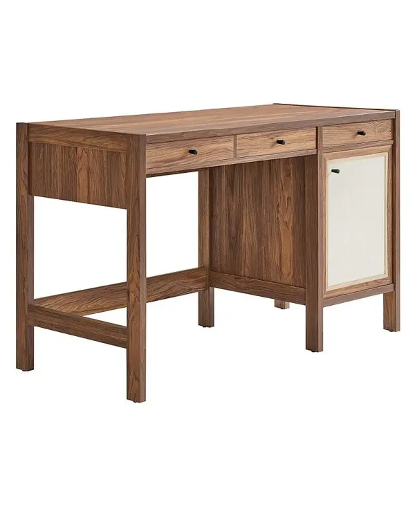 MODWAY Capri 49 Wood Grain Office Desk - Walnut