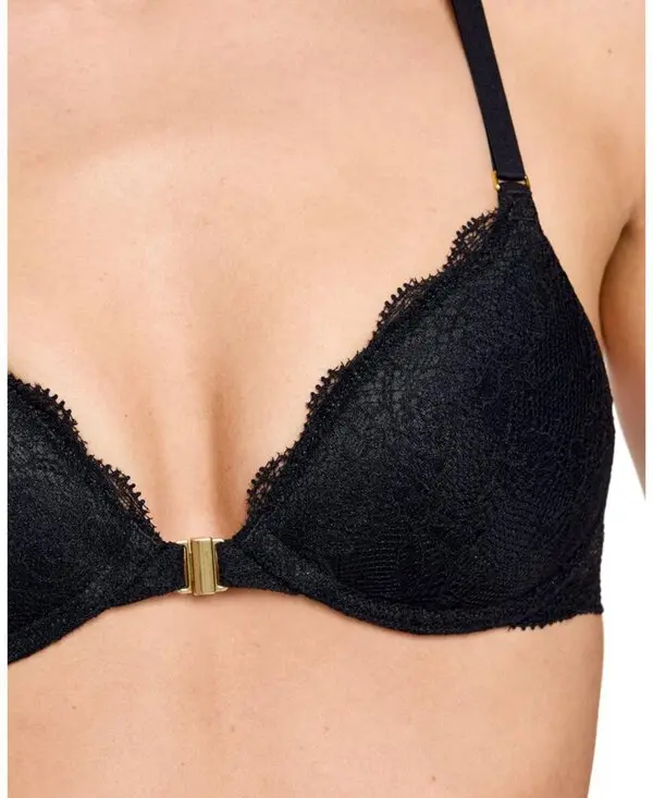 Pepper Lace Racerback Lift Up Bra - Black