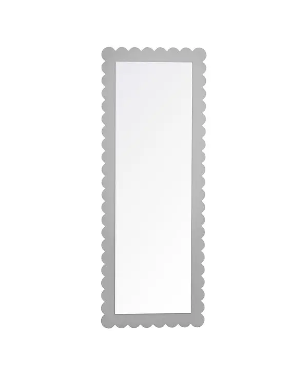 MODWAY Emmeline Scalloped Rectangle Floor Mirror