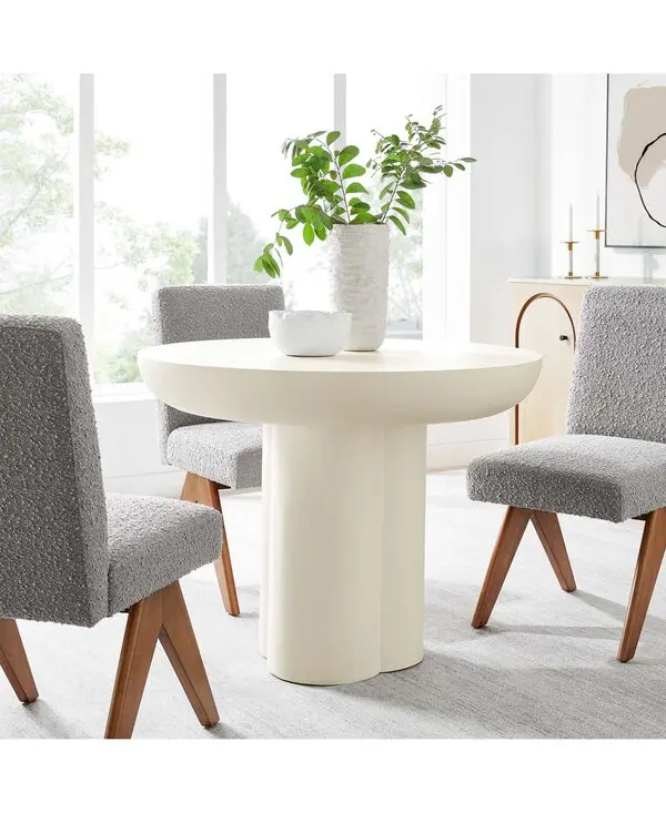 MODWAY Caspian 40 Round Concrete Dining Table