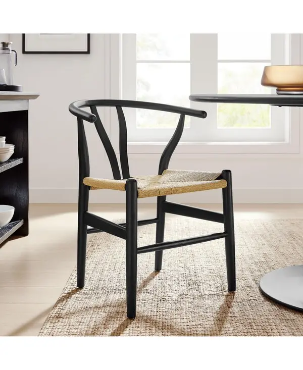 MODWAY Amish 29 Wood Dining Chair - Black