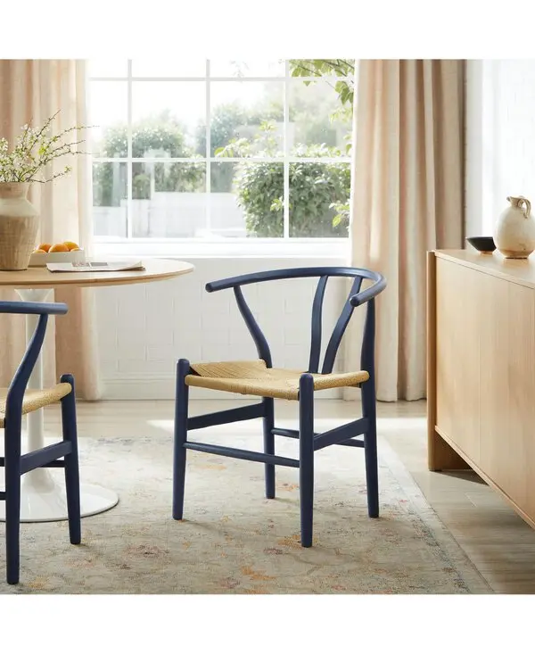 MODWAY Amish 29 Wood Dining Chair - Midnight