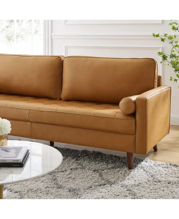MODWAY Valour 81 Leather Sofa - Tan