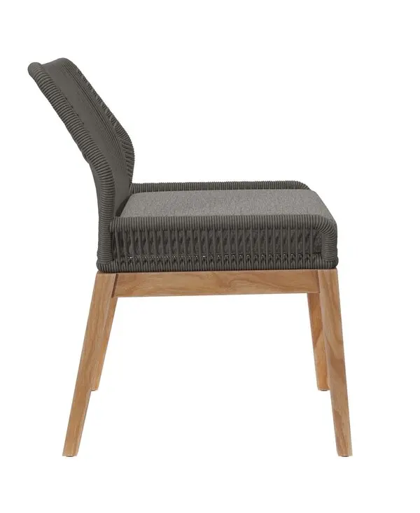 MODWAY Wellspring Outdoor Patio Teak Wood Dining Chair