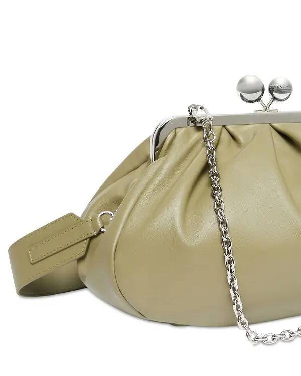 Max Mara Deconstructed Medium Leather Pasticcino Bag