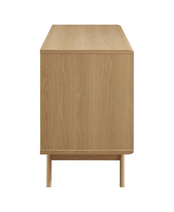 MODWAY Render Vinyl Record Display Stand - Oak