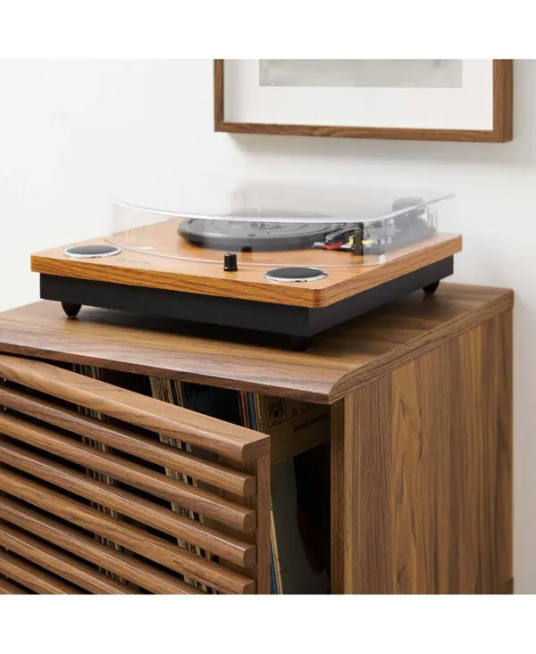 MODWAY Render Vinyl Record Display Stand - Walnut
