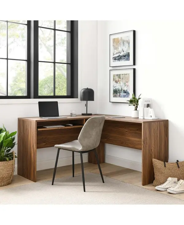 MODWAY Venture L-shaped Wood Office Desk