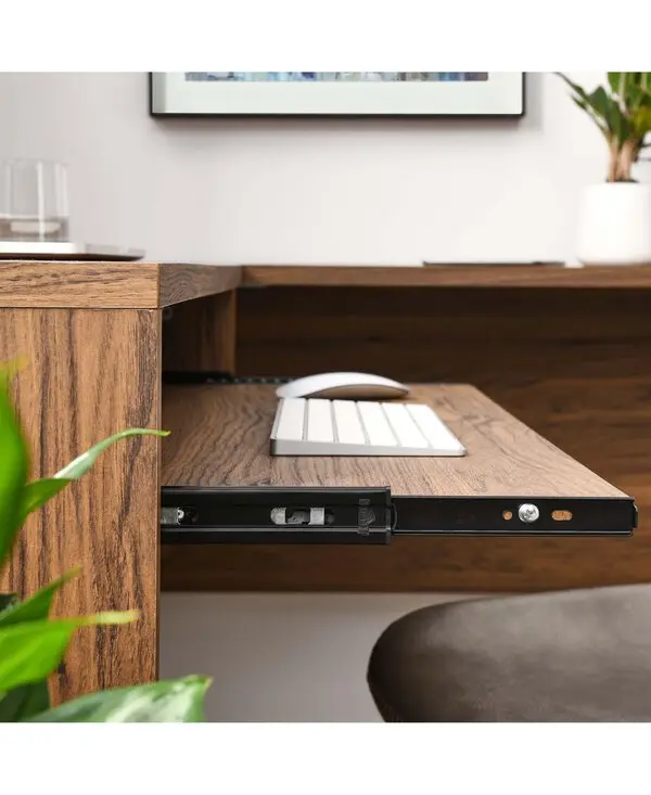 MODWAY Venture L-shaped Wood Office Desk