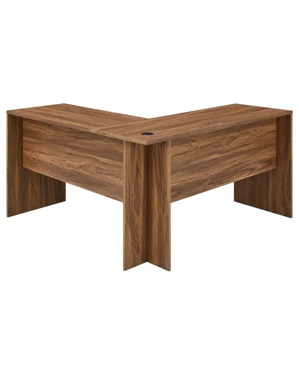 MODWAY Venture L-shaped Wood Office Desk
