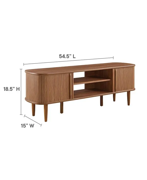 MODWAY Contour 55 Tv Stand - Walnut