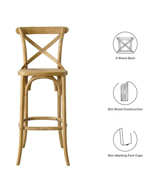 MODWAY Gear Bar Stool - Natural