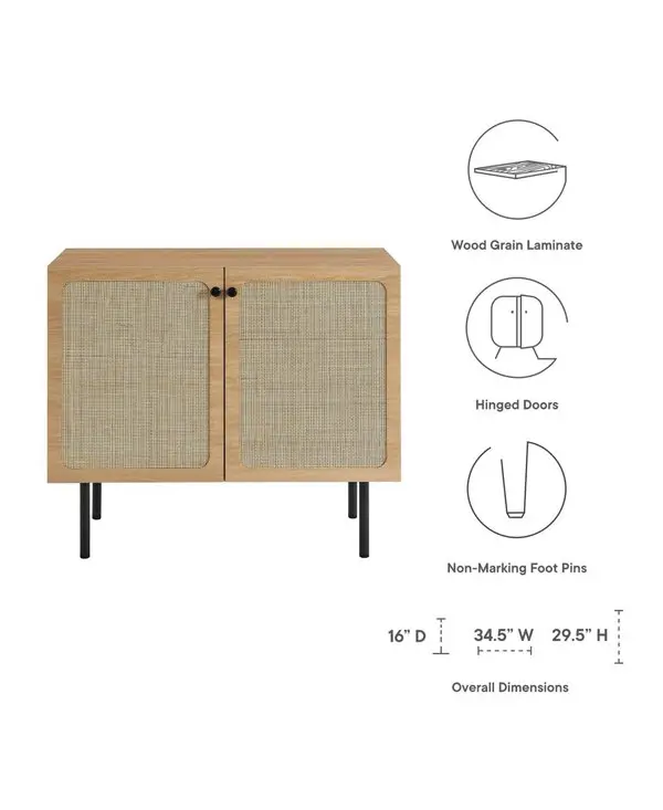 MODWAY Chaucer Accent Cabinet - Oak
