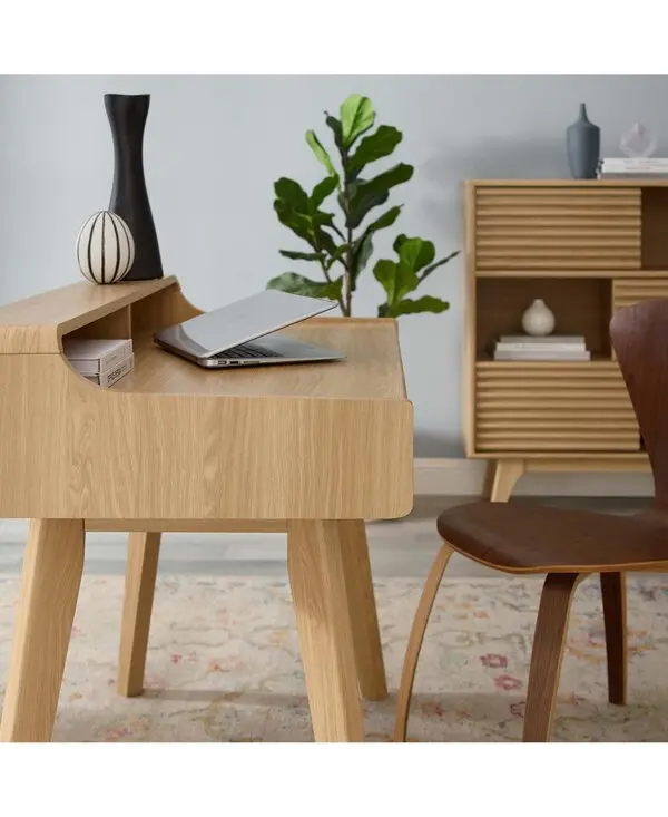 MODWAY Render Writing Desk - Oak
