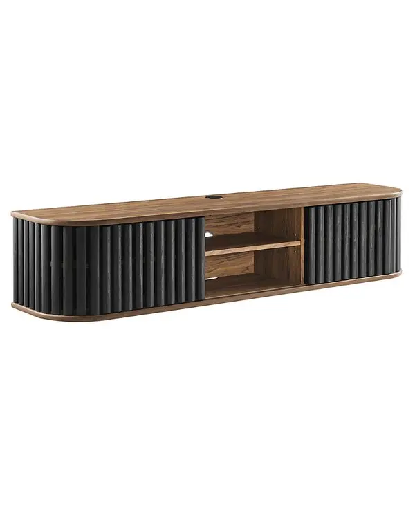 MODWAY Fortitude 63 Wall-mounted Tv Stand - Walnut Black