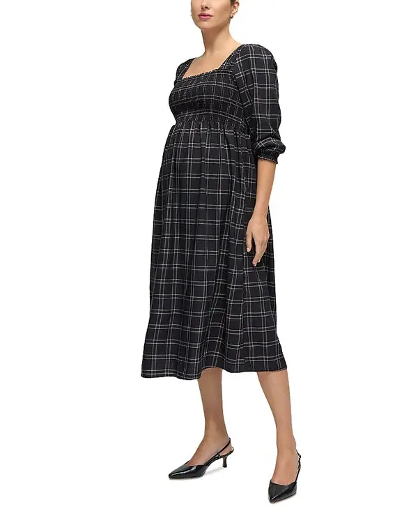 INGRID & ISABEL Checkered Maternity Dress