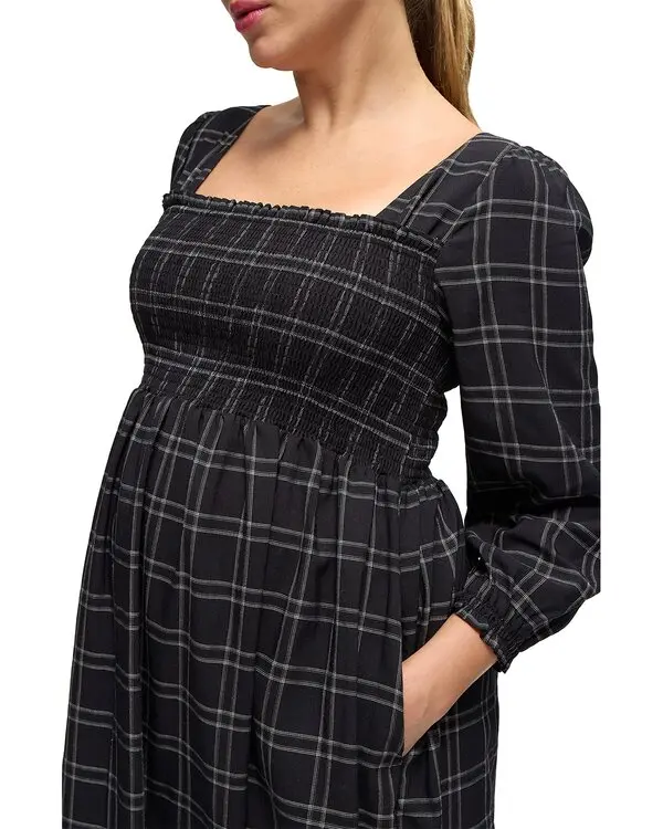 INGRID & ISABEL Checkered Maternity Dress