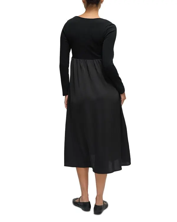 INGRID & ISABEL Mixed Media Maternity Dress