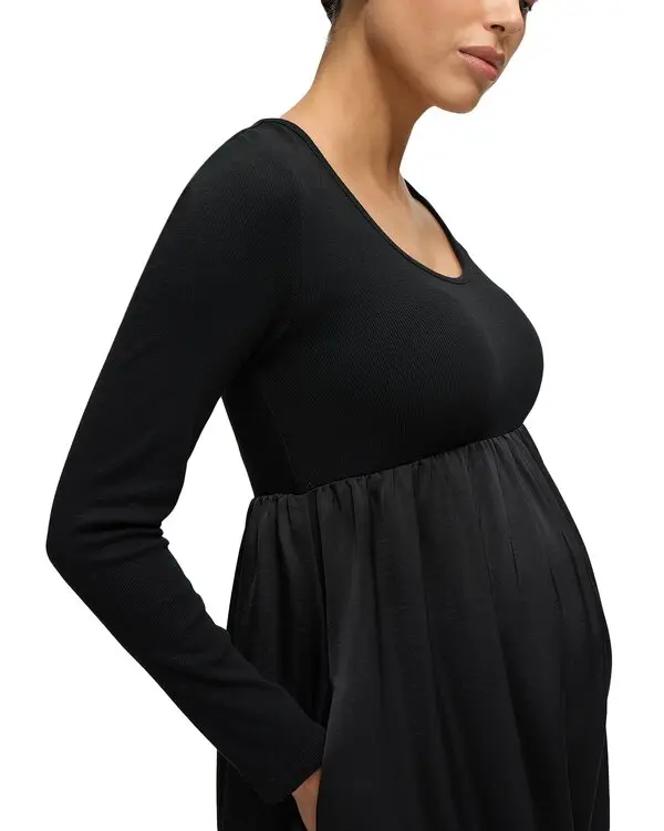 INGRID & ISABEL Mixed Media Maternity Dress