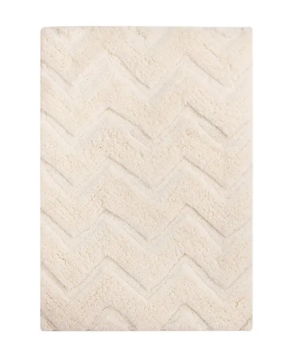 GAURI KOHLI Vantaa Bath Mat White, 36 L X 24 W - Ivory