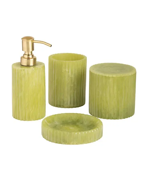 GAURI KOHLI Porto Bath Accessories, Set Of 4 - Green