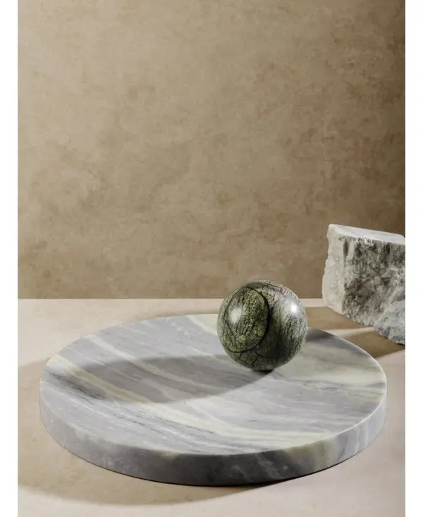 GAURI KOHLI Ikoy Green Onyx Tray Large