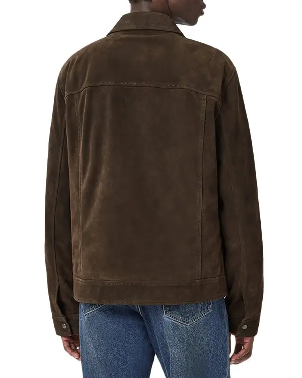 ALLSAINTS Rhone Suede Jacket - Cocoa Brown