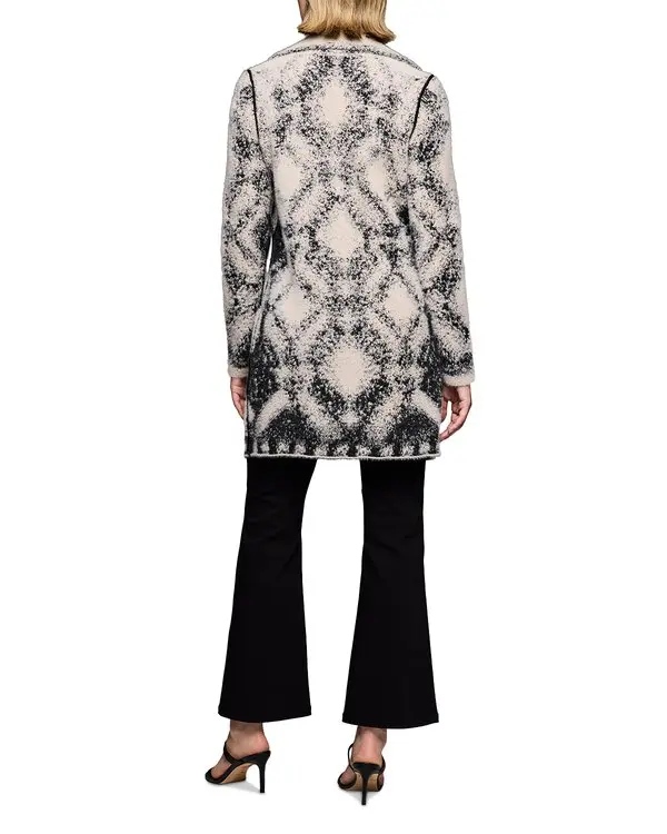 NIC+ZOE Textured Double Knit Diamond Coat