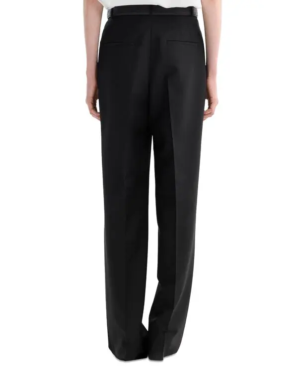 RÓHE Mid Rise Pleated Front Wool Mohair Pants