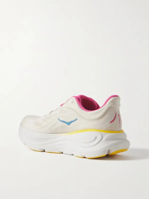 HOKA® Bondi 9 Rubber-trimmed Mesh Sneakers