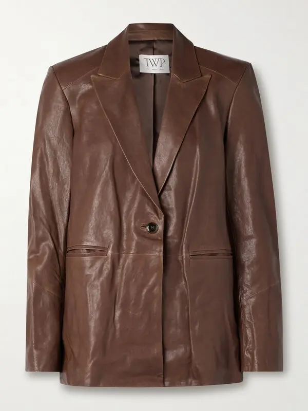 TWP James Leather Blazer