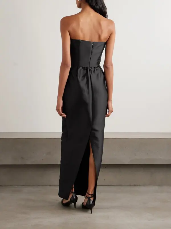 Bernadette Lenette Strapless Bow-detailed Taffeta Gown