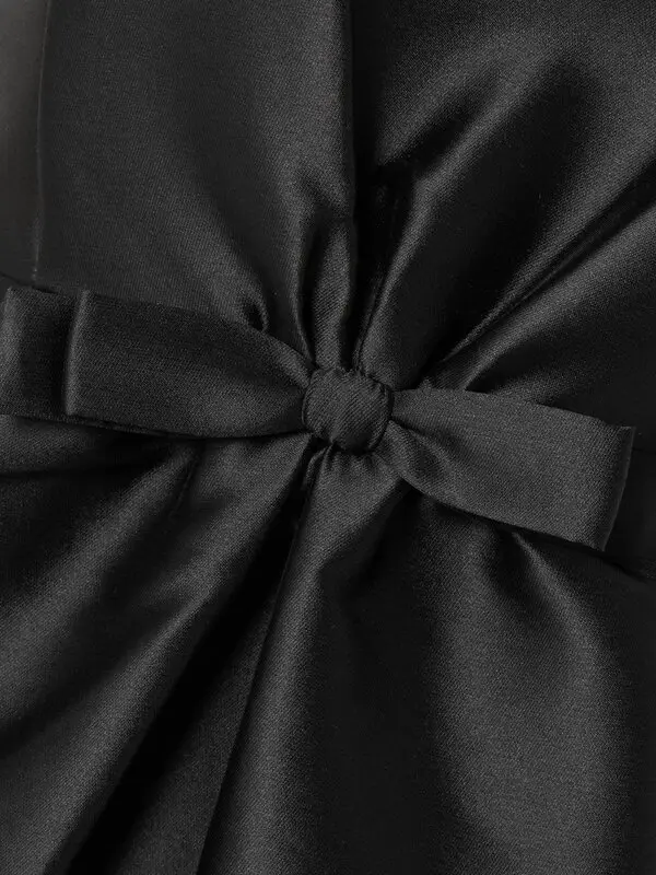 Bernadette Lenette Strapless Bow-detailed Taffeta Gown