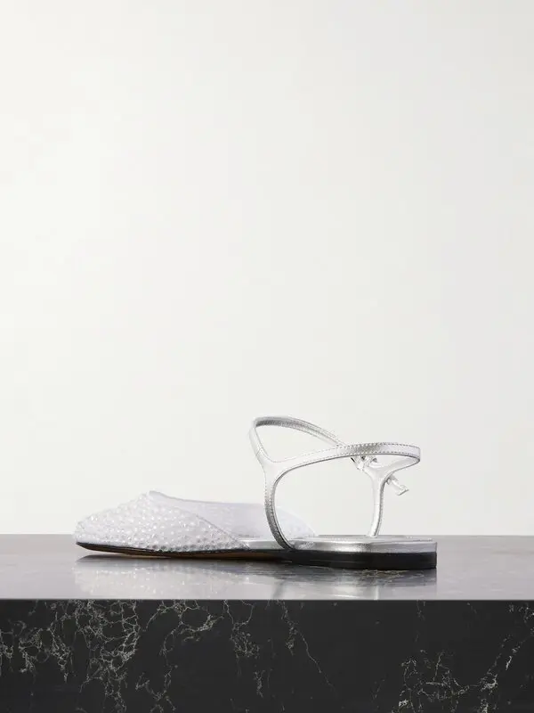 Loewe Crystal-embellished Ballet Flats